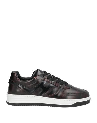 Hogan Sneakers Burgundy Size Leather - Red