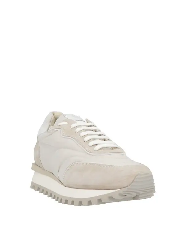 Eleventy Leather And Textile Fibers Low-top Sneakers