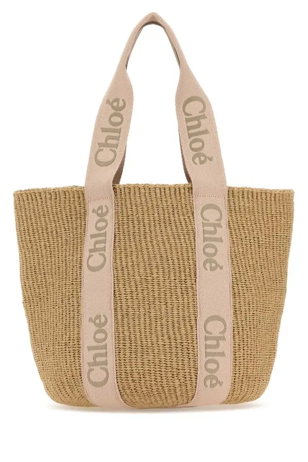 Chloé Paper Large Woody Shopping Bag - Brown