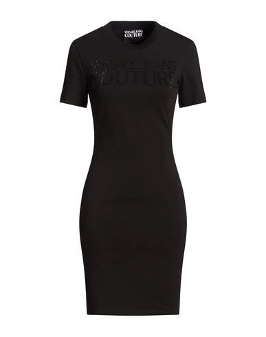 Versace Mini Dress Size Cotton, Elastane - Black