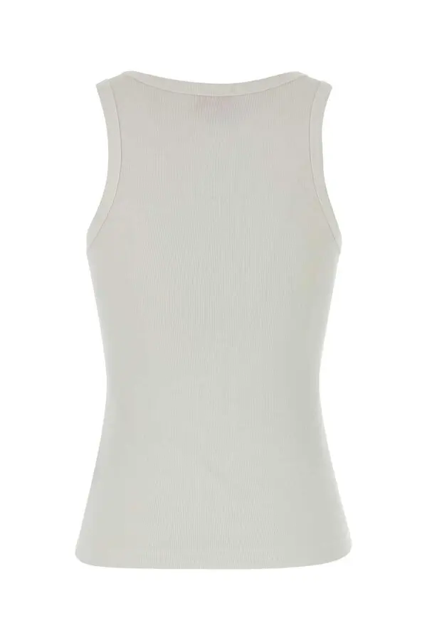DIESEL® Stretch Cotton Ribbed Tank Top - White