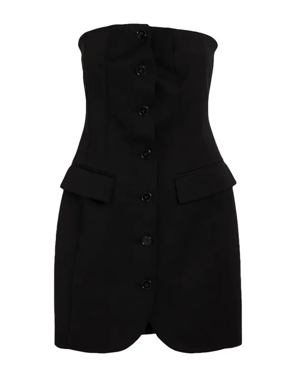 DONDUP Mini Dress Size Virgin Wool, Elastane