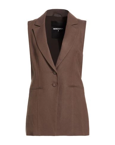Patrizia Pepe Sleeveless Blazer - Brown