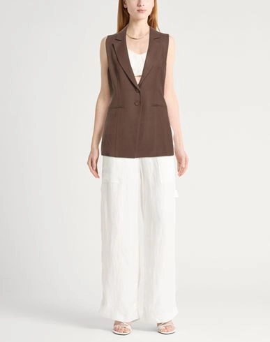 Patrizia Pepe Sleeveless Blazer - Brown