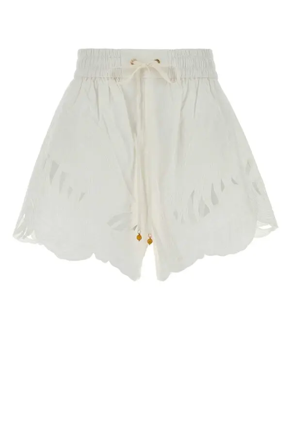 Zimmermann Poplin Mahon Shorts - White