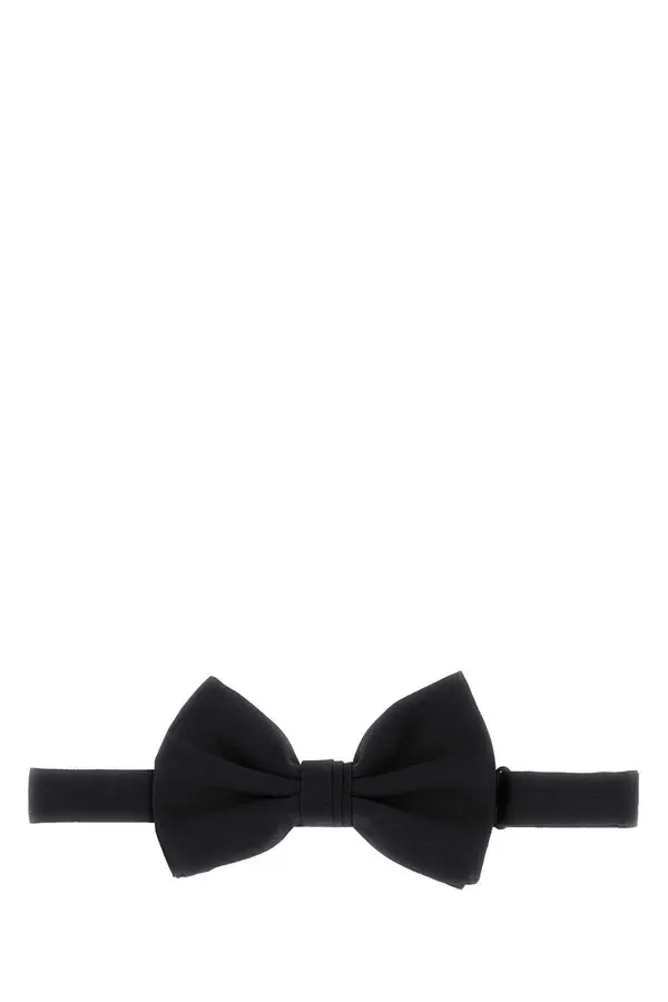 Prada Silk Papillon Bow Tie - Black