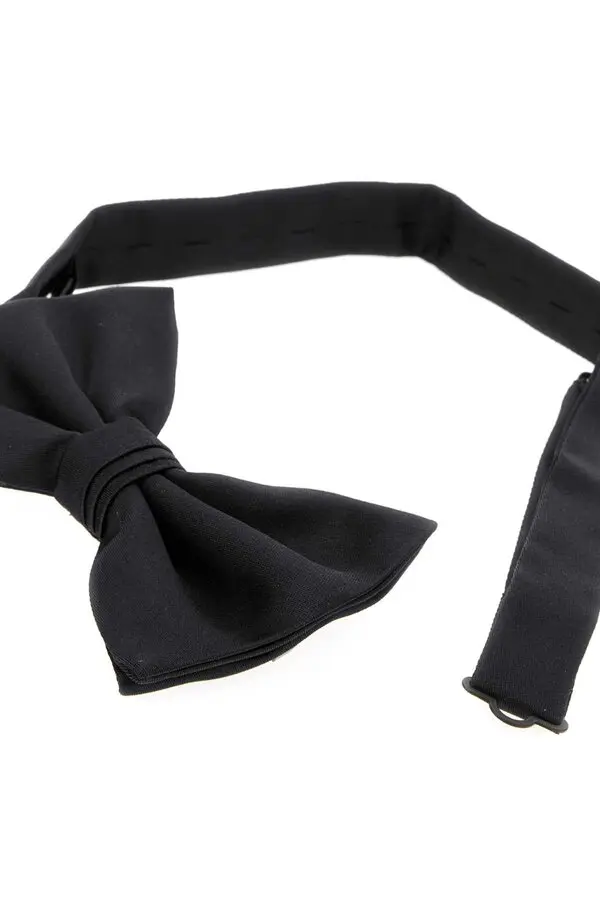 Prada Silk Papillon Bow Tie - Black