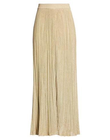 Herno Pleated Metallic Knit Midi Skirt