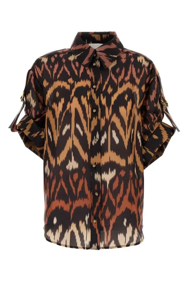 Zimmermann Printed Silk Aster Shirt
