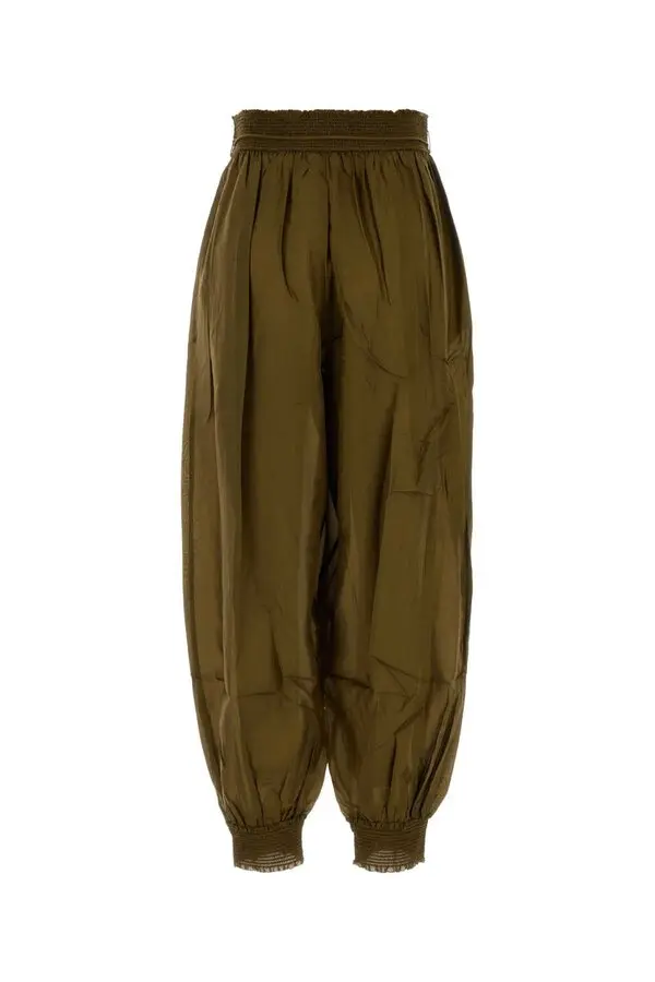 Zimmermann Silk Mahon Pants - Green