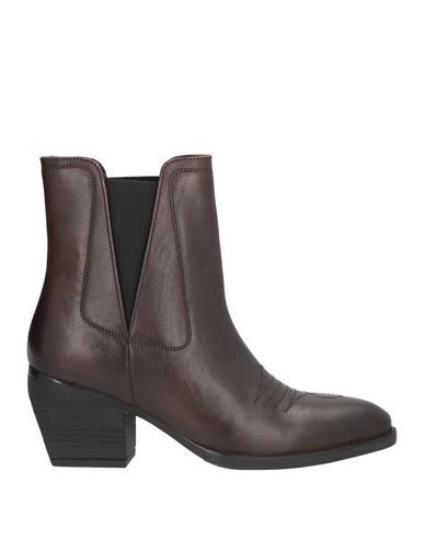 CAFÈNOIR Ankle Boots Size Leather - Dark Brown