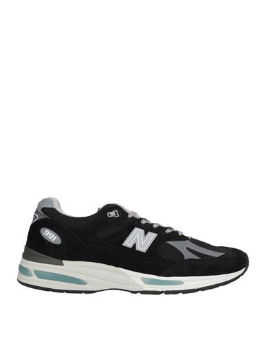 NEW BALANCE Sneakers Size Leather, Textile Fibers - Black