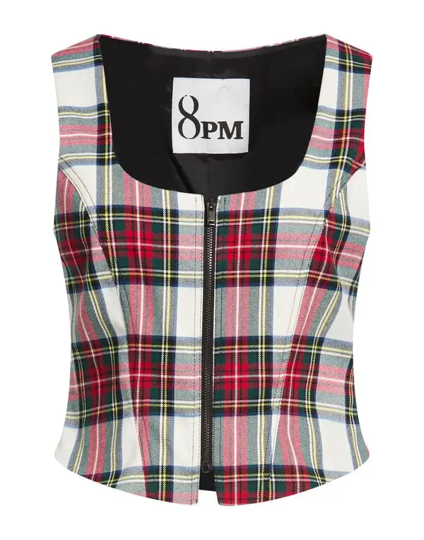 8PM Top Ivory Size Polyester, Viscose, Elastane