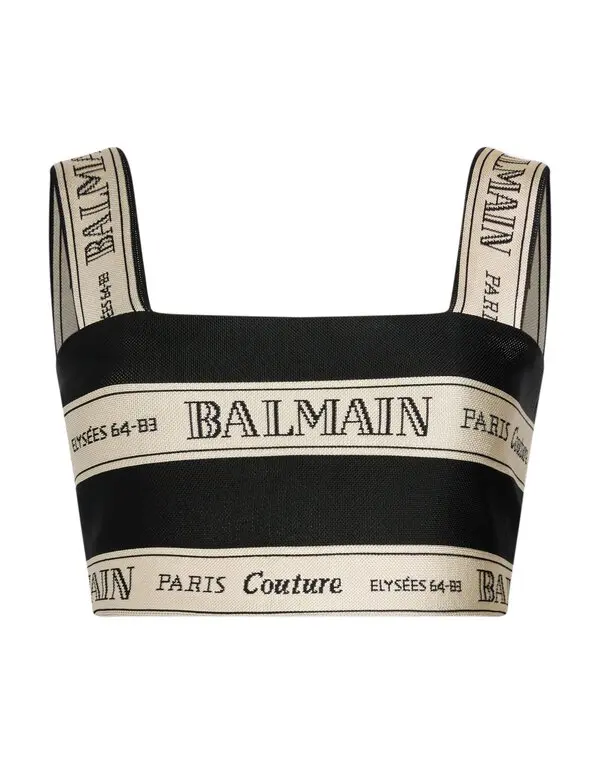 Balmain Top Size Viscose, Polyamide, Elastane