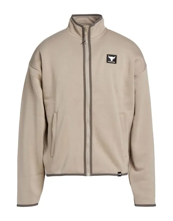 Under Armour Sweatshirt Taupe Size Cotton, Polyester