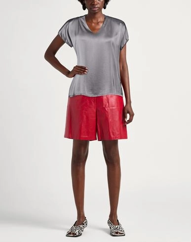 MANILA GRACE V-neck T-shirt In Satin