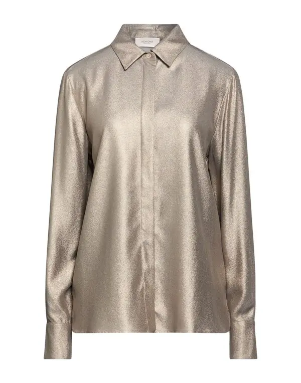Agnona Bronze Silk Shirt