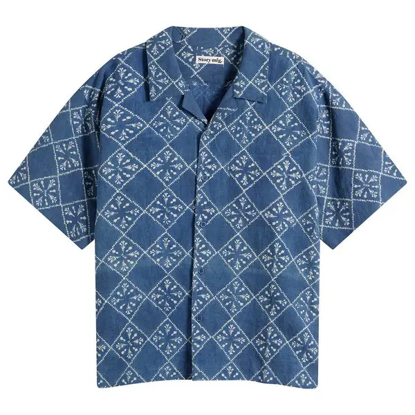 STORY MFG. Hand Block Printed Greetings Shirt