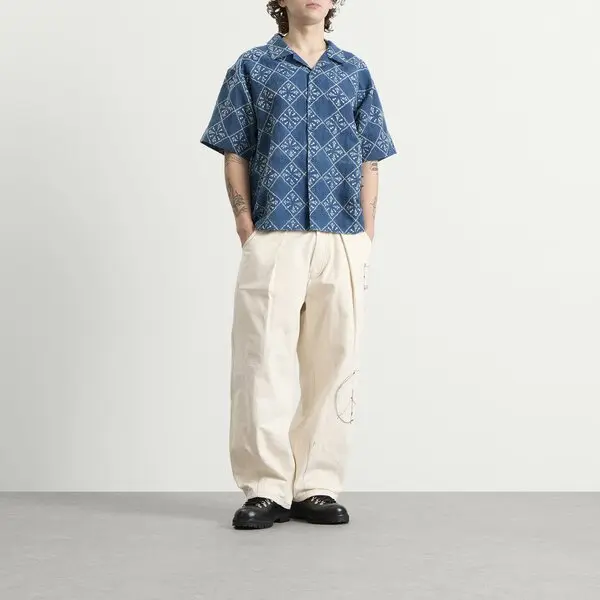 STORY MFG. Hand Block Printed Greetings Shirt