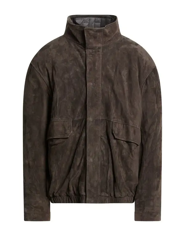 Emporio Armani Suede Jacket - Grey