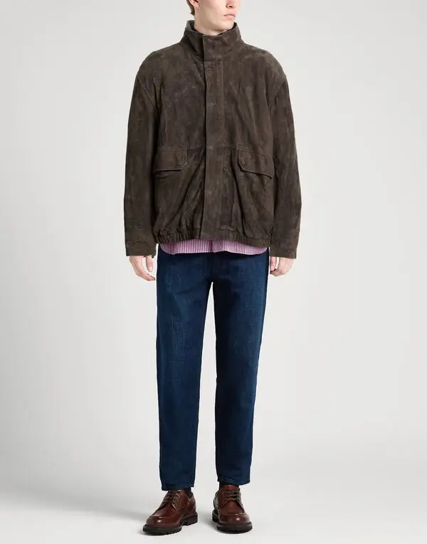 Emporio Armani Suede Jacket - Grey