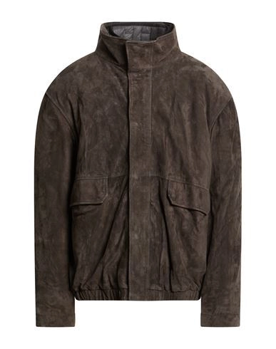 Emporio Armani Jacket Dark Size Goat Skin - Lead