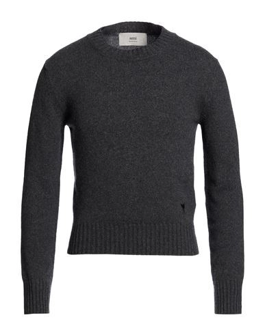 AMI Paris Cashmere Wool Crewneck Sweater - Charcoal