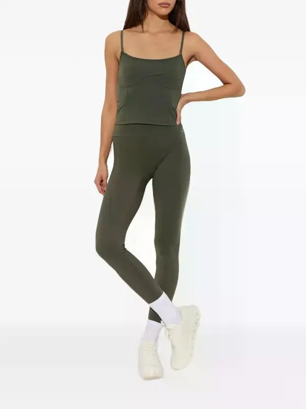 RETHINKIT STUDIOS Sleeveless Square Neck Top - Green