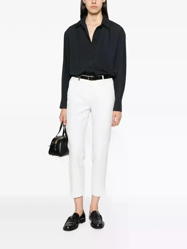Peserico Cropped Slim-fit Trousers