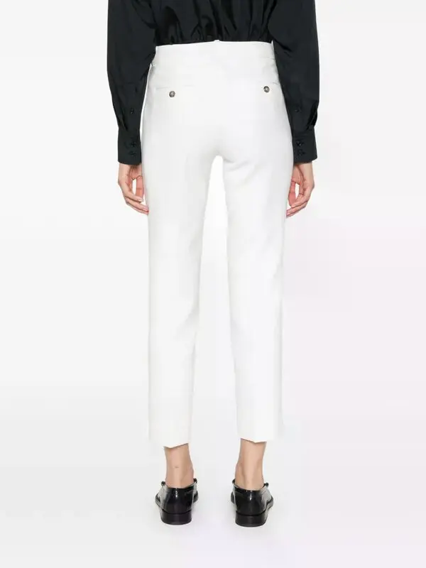 Peserico Cropped Slim-fit Trousers
