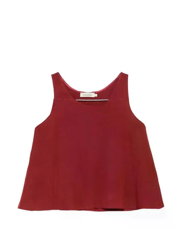 MOUTAKI Scoop-neck Sleeveless Blouse