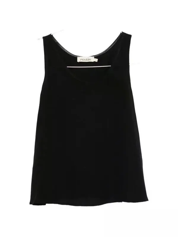 MOUTAKI Scoop-neck Sleeveless Blouse