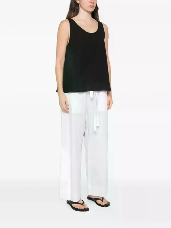 MOUTAKI Scoop-neck Sleeveless Blouse