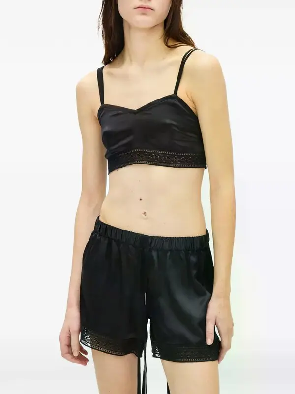 ANN DEMEULEMEESTER Xaja Lace-trim Bralette - Black