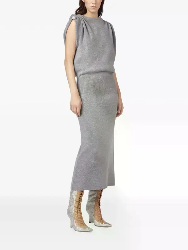 Giuseppe Di Morabito Embellished Knitted Midi Dress