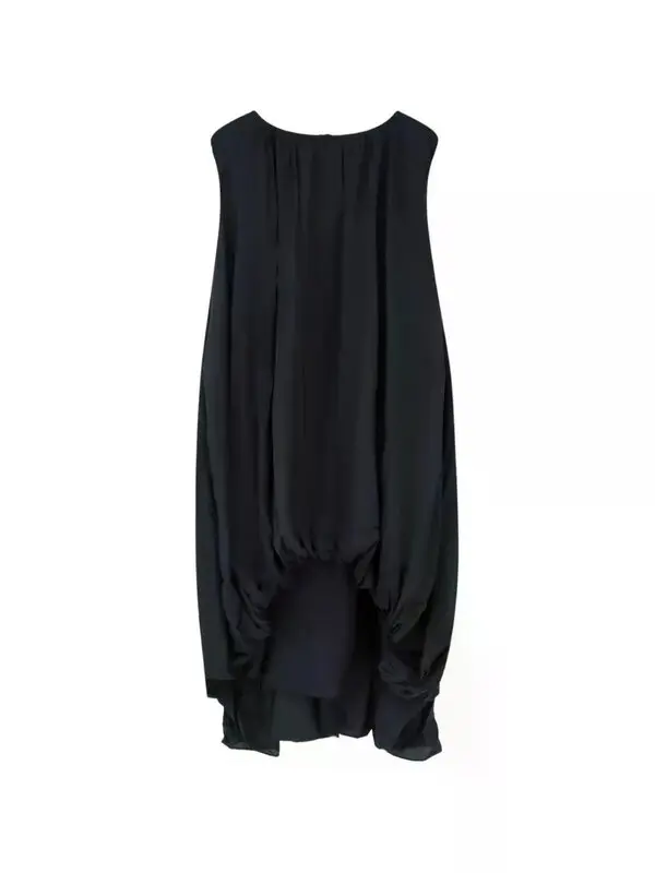 LAMRONS Asymmetrical Drawstring Dress