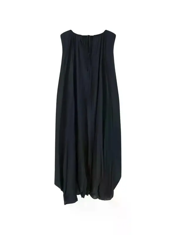 LAMRONS Asymmetrical Drawstring Dress