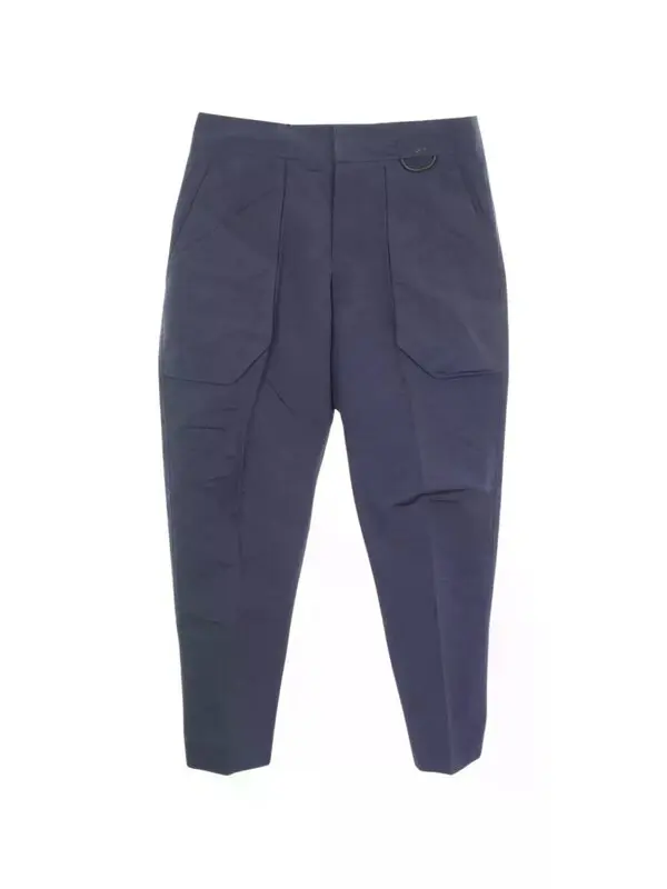 Dior Navy Cotton Cargo Trousers - Blue