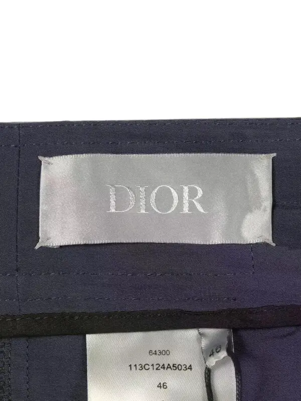 Dior Navy Cotton Cargo Trousers
