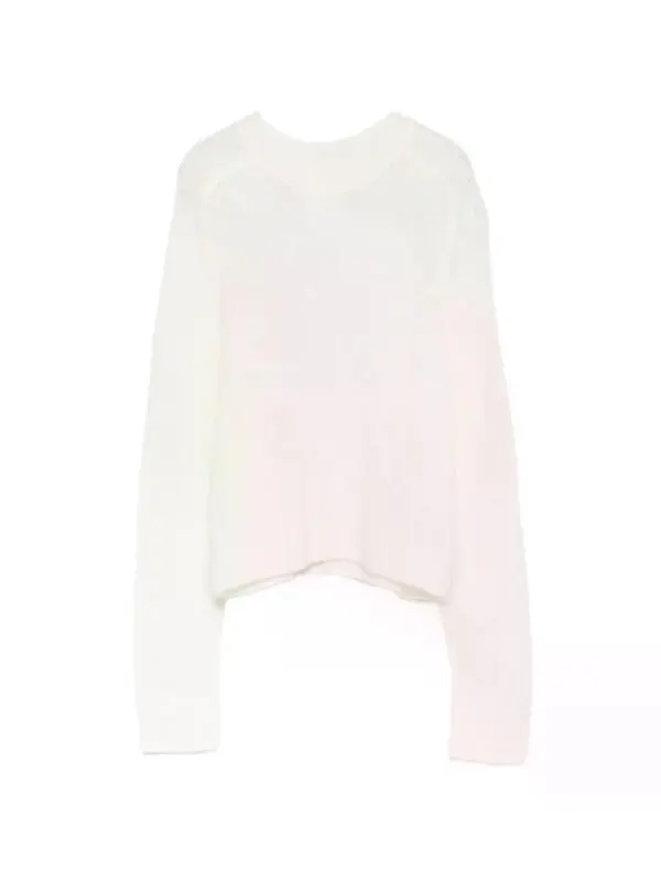 LISA YANG Solene Raglan-sleeve Sweater - White