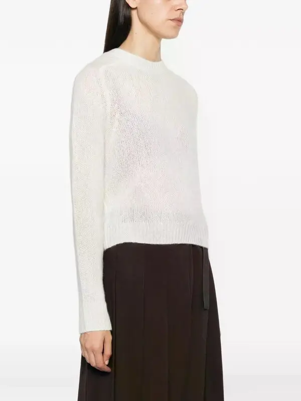 LISA YANG Solene Raglan-sleeve Sweater - White