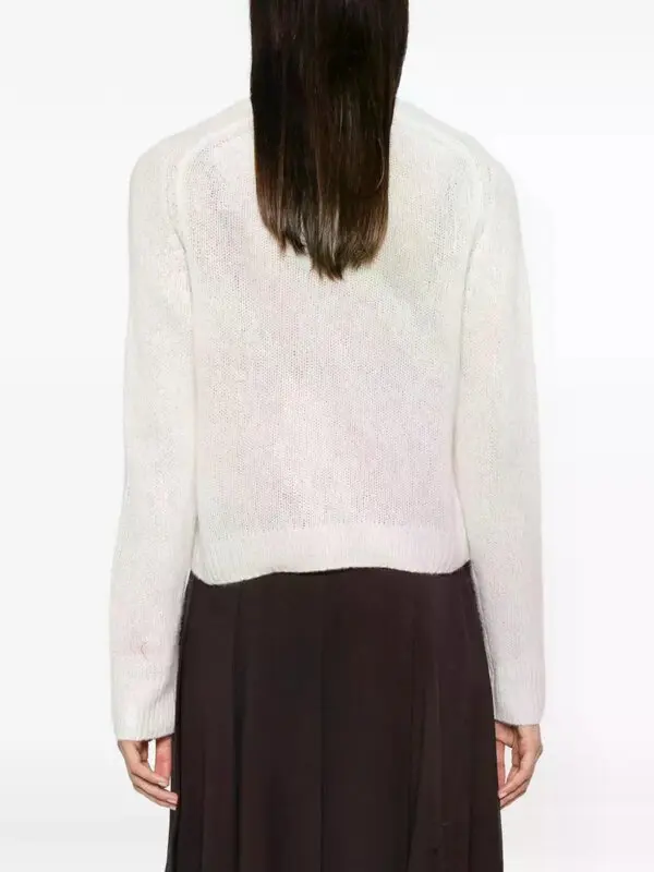 LISA YANG Solene Raglan-sleeve Sweater - White