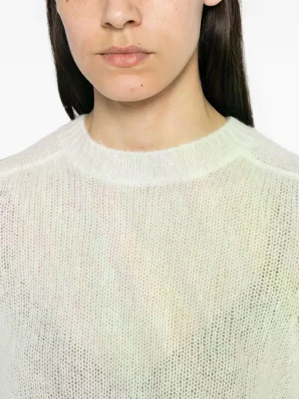 LISA YANG Solene Raglan-sleeve Sweater - White