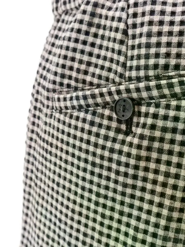 HEVO Checked Wide Leg Tailored Shorts