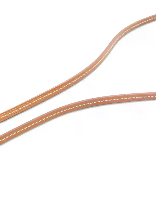 Hermès Epsom Calf Leather Hat Clip With String Detail - Brown