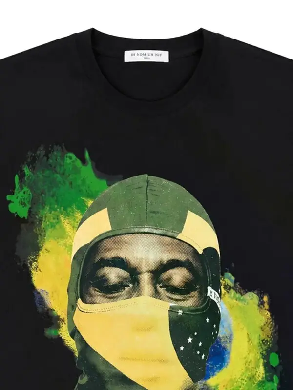 IH NOM UH NIT O Rei Mask Cotton T-shirt - Black