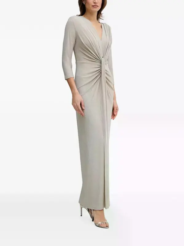 joseph ribkoff grey dress Maxi With Twist Detail And V-Neck In - 30% Off Animal print