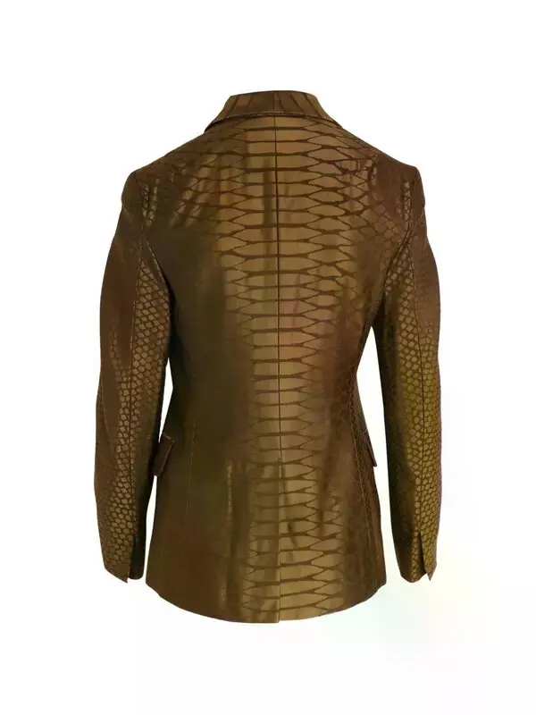 Saint Laurent Textured Dropped-shoulder Blazer