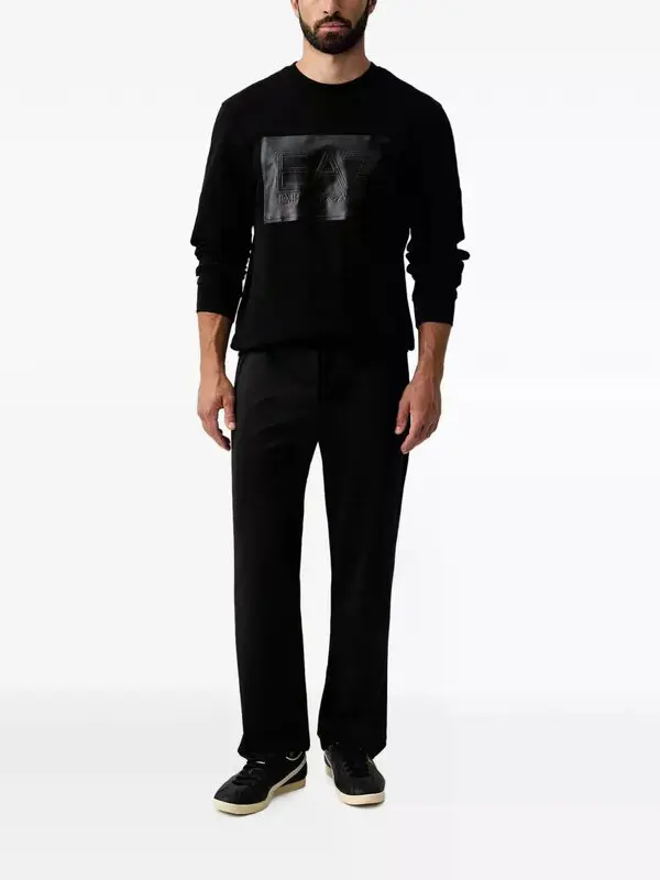 EA7 Crewneck Sweatshirt With Logo Print