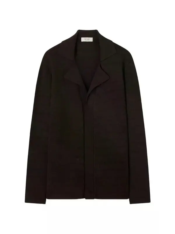RETORI Structured-knit Interlock-stitch Cardigan - Brown